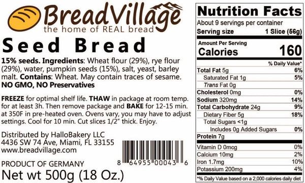 German Multi-Seed Bread - BreadVillage